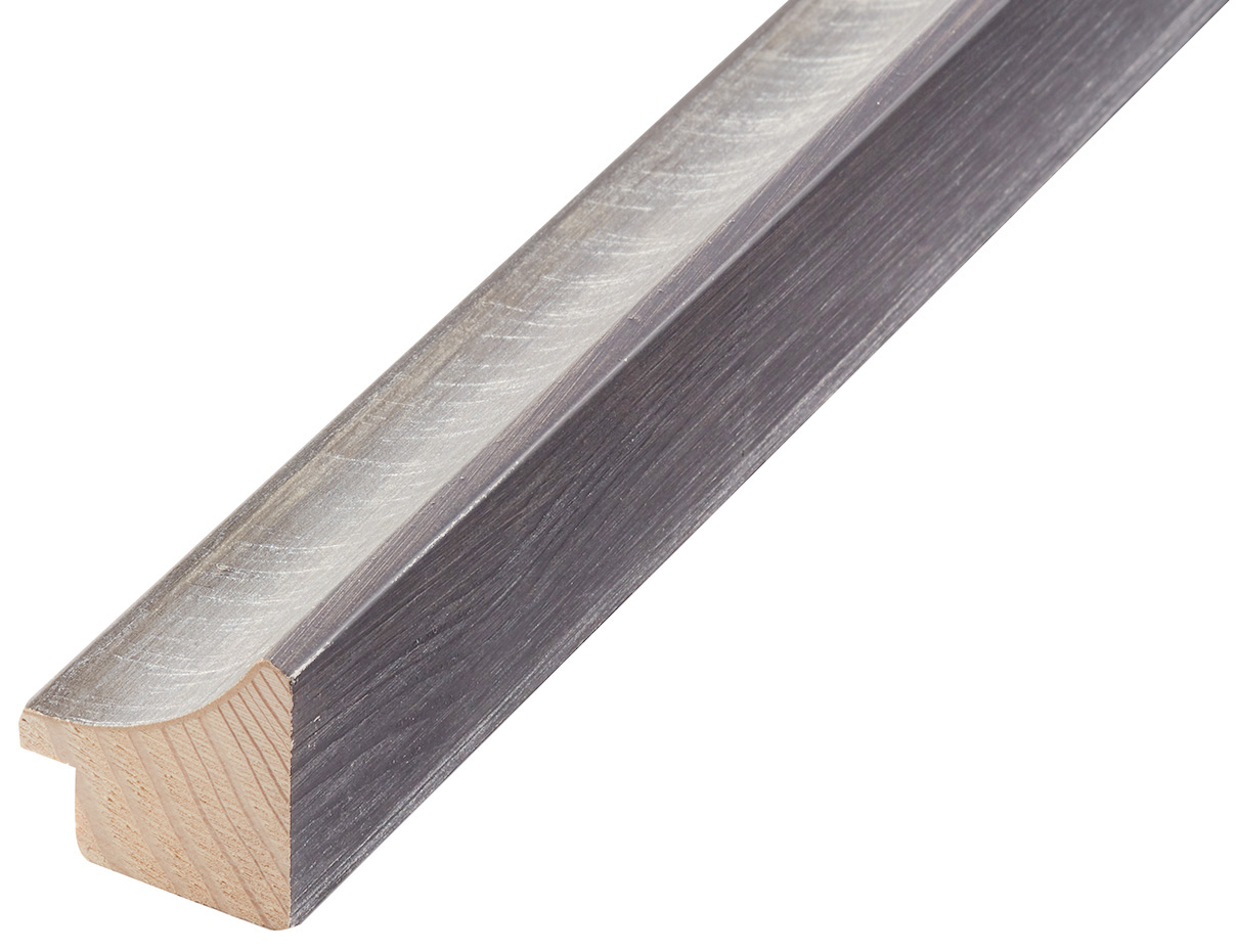 Asta abete larghezza mm 33 altezza 34 - colore peltro | Rinaldin Cornici